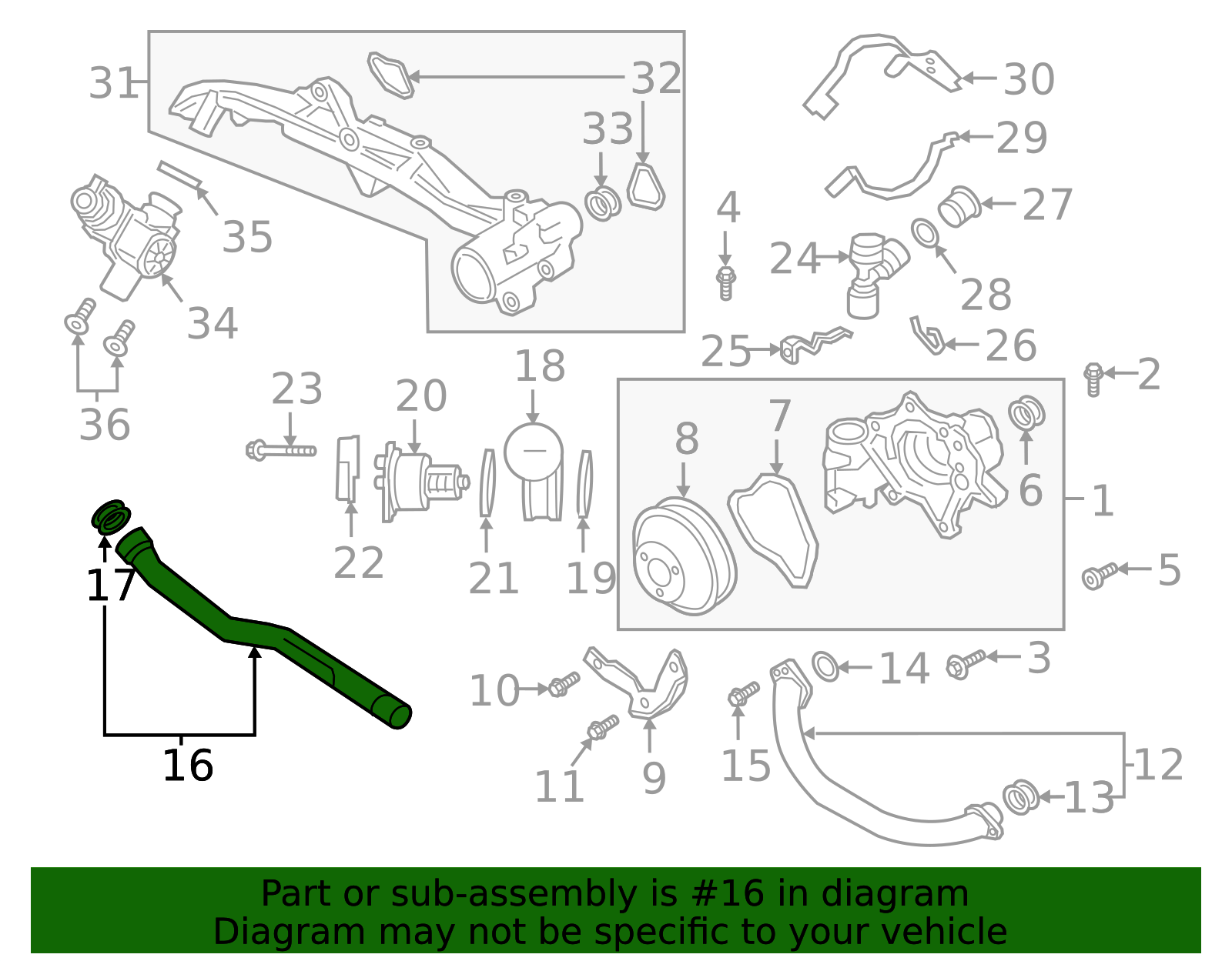 2014-2024 Porsche Engine Coolant Pipe 9A1-106-627-33 | AutoNationParts.com
