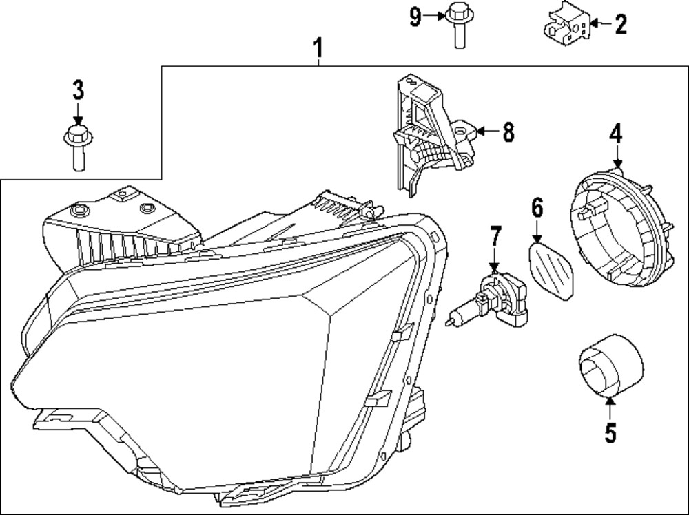 2023-2025 Kia Inner Bracket 92151-AT000 | TascaParts.com