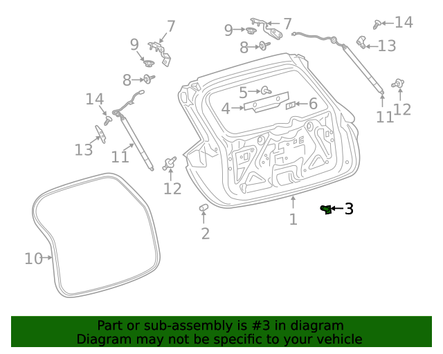 2012-2020 Ford License Mount Nut -W714172-S300 | QuirkParts
