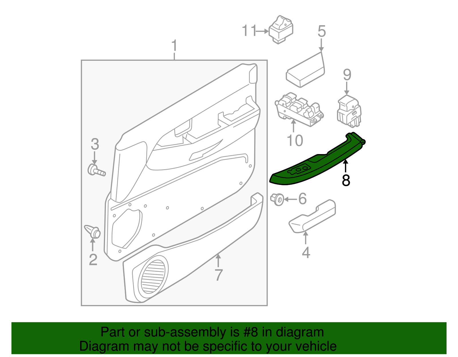 2003-2004 Nissan Pathfinder Switch Bezel 80960-6W202 | Nissan Parts Central
