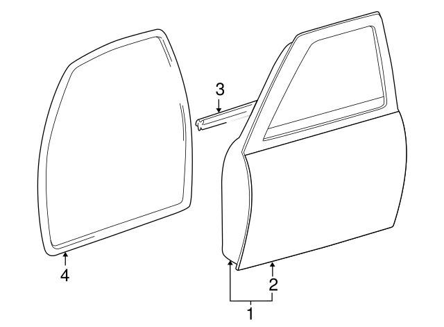 Genuine Toyota Window Weatherstrip 68160-04020 - Group1AutoParts.com ...