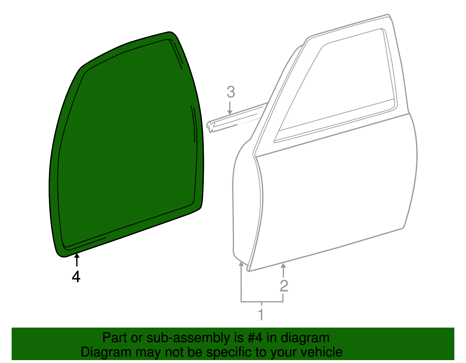 1998-2000 Toyota Tacoma Door Seal (Left, Front) 62312-04020 | toyolexparts