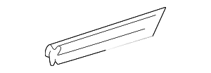 1995-2004 Toyota Tacoma Door Window Belt Weatherstrip (Left, Front ...