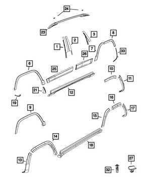2014-2018 Jeep Cherokee Front Fender Spat, Right 68196516AD | Mopar eStore