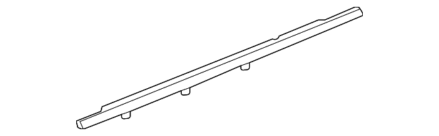 2015-2020 GM Bright Chrome Passenger Side Rear Side Door Window Belt ...