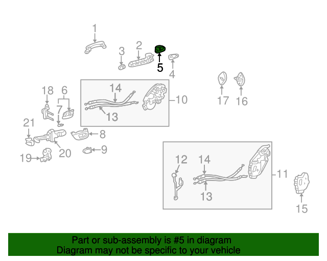 2001-2003 Lexus LS430 Cap 69207-50010-C0 | OEM Parts Online