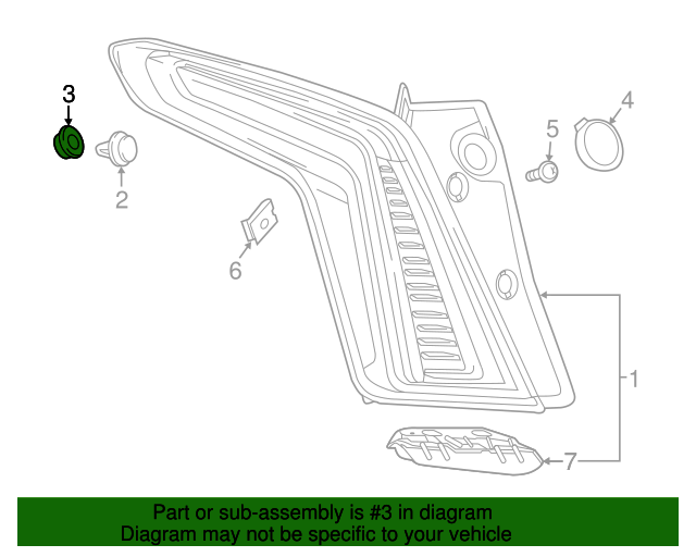 Tail Lamp Retainer - GM (84221533) | GMPartsDirect.com