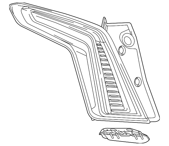 2017-2019 Cadillac XT5 Rear Driver Side Stop Lamp 84245000 ...