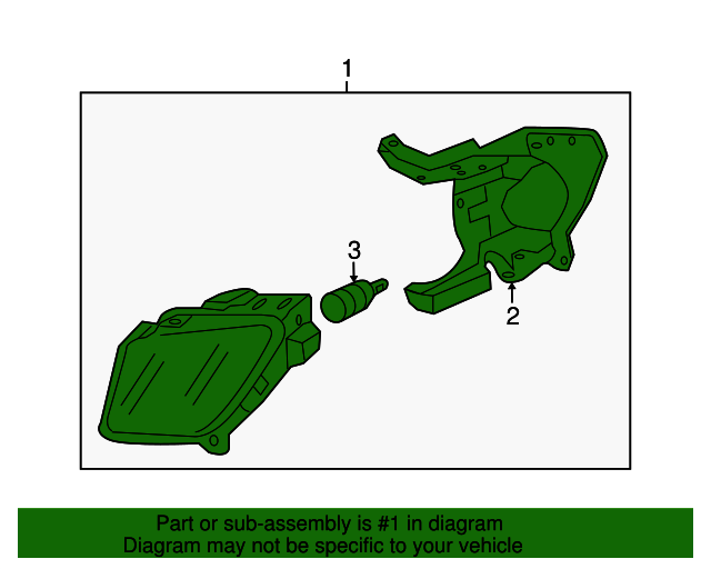 2010-2015 Hyundai Tucson Fog Lamp Assembly 92201-2S000 | OEM Parts Online