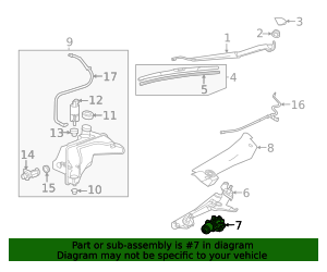 2020-2021 Chevrolet Corvette Wiper Motor 84660617 | GMPartsDirect.com