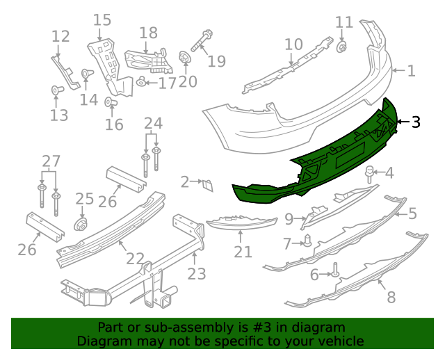 2015-2020 Porsche Macan Spoiler 95B-807-521-AA-1E0 | Sunset Porsche Parts