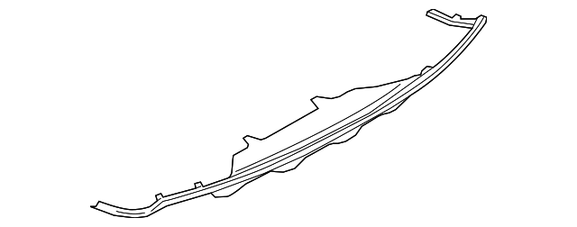 2015-2020 Porsche Macan Stainless-Steel Rear Trim 95B-807-837-A-6M7 ...