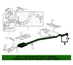 2018-2021 Buick Encore Exhaust Muffler with Exhaust Pipe 42737786 ...