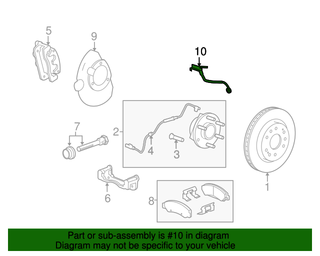 84331227 GM Brake Hydraulic Hose | GM Parts Store
