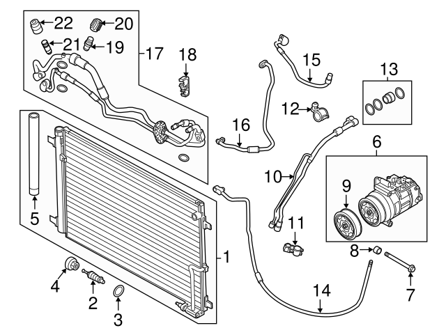 4F0-260-810-D - Clutch & Pulley 2005-2016 Audi A8 Quattro | Audi OEM Parts