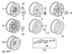 2017-2020 Cadillac Aluminum Front and Rear Wheel 84497727 | OEM Parts ...