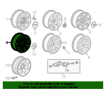 2015-2020 Cadillac 22x9 Aluminum Wheel 84588749 | GMPartsDirect.com