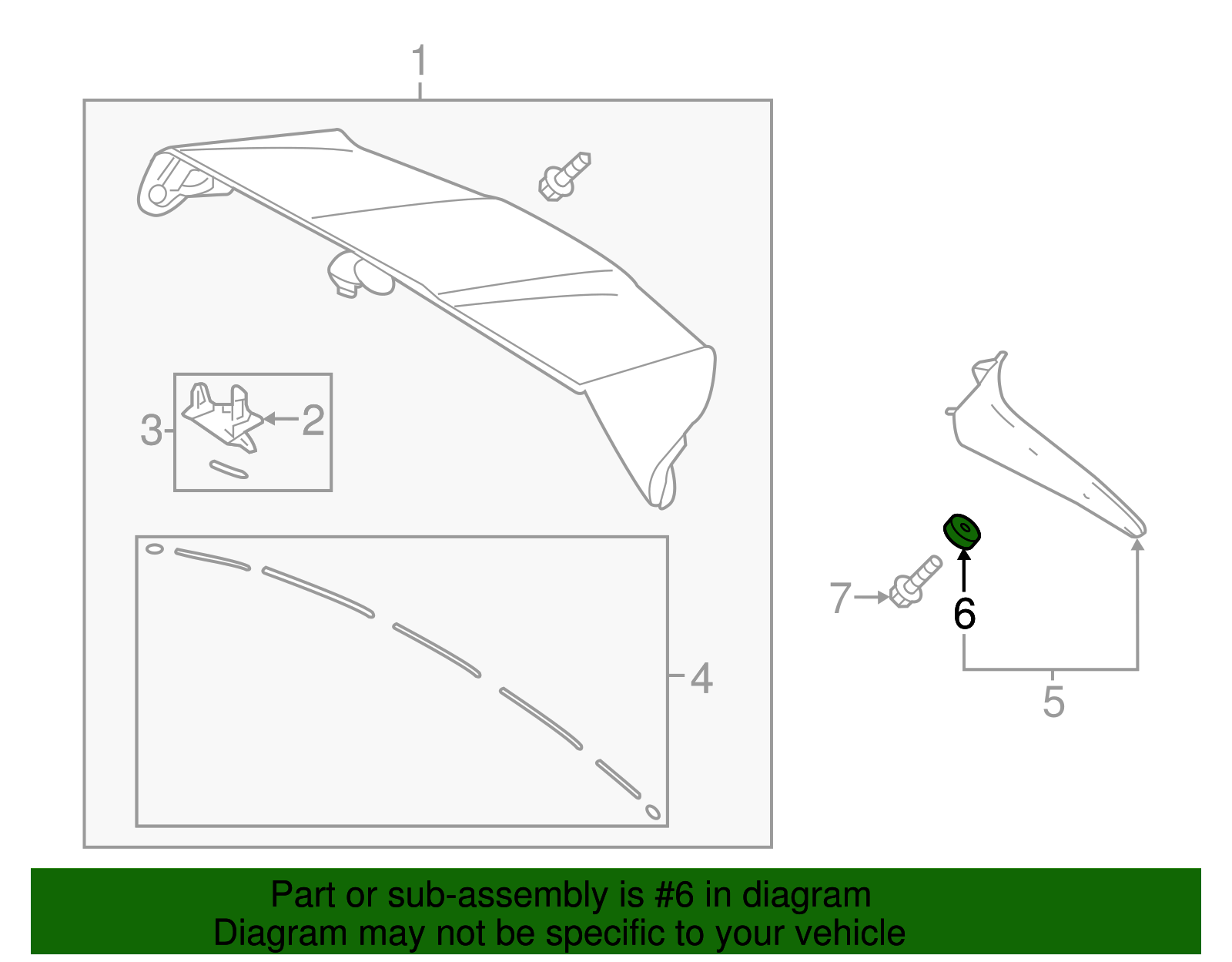 2014-2025 Toyota Side Spoiler Nut 90182-06009 | Toyota Parts Center
