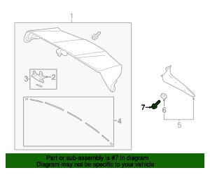 2014-2021 Toyota Side Spoiler Bolt 90105-06333 | Toyota Parts Center