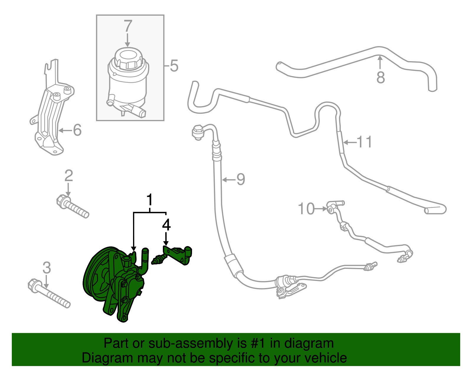 2010-2011 Kia Soul Power Steering Pump 57100-2K000 | Retail Performance ...