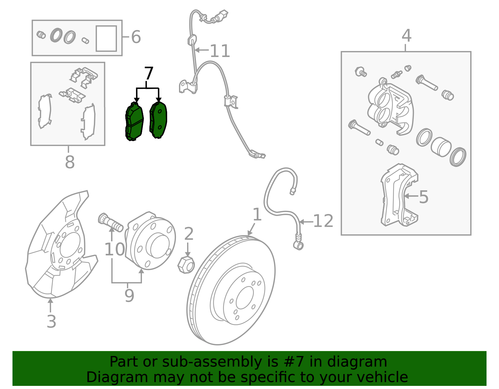 2017-2024 Subaru Brake Pads 26296FL032 | Subaru Parts Plus