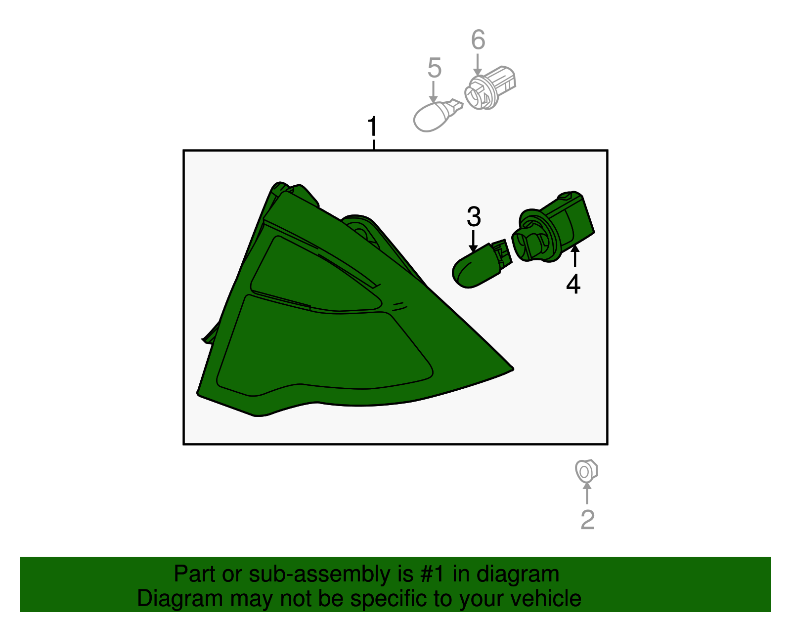 2010-2012 Ford Fusion Tail Lamp Assembly 9E5Z-13404-A | Retail ...