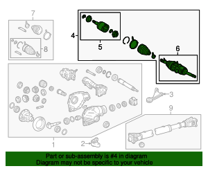 2008-2021 Lexus LX570 CV Axle Assembly 43430-60071 | AutoNationParts.com