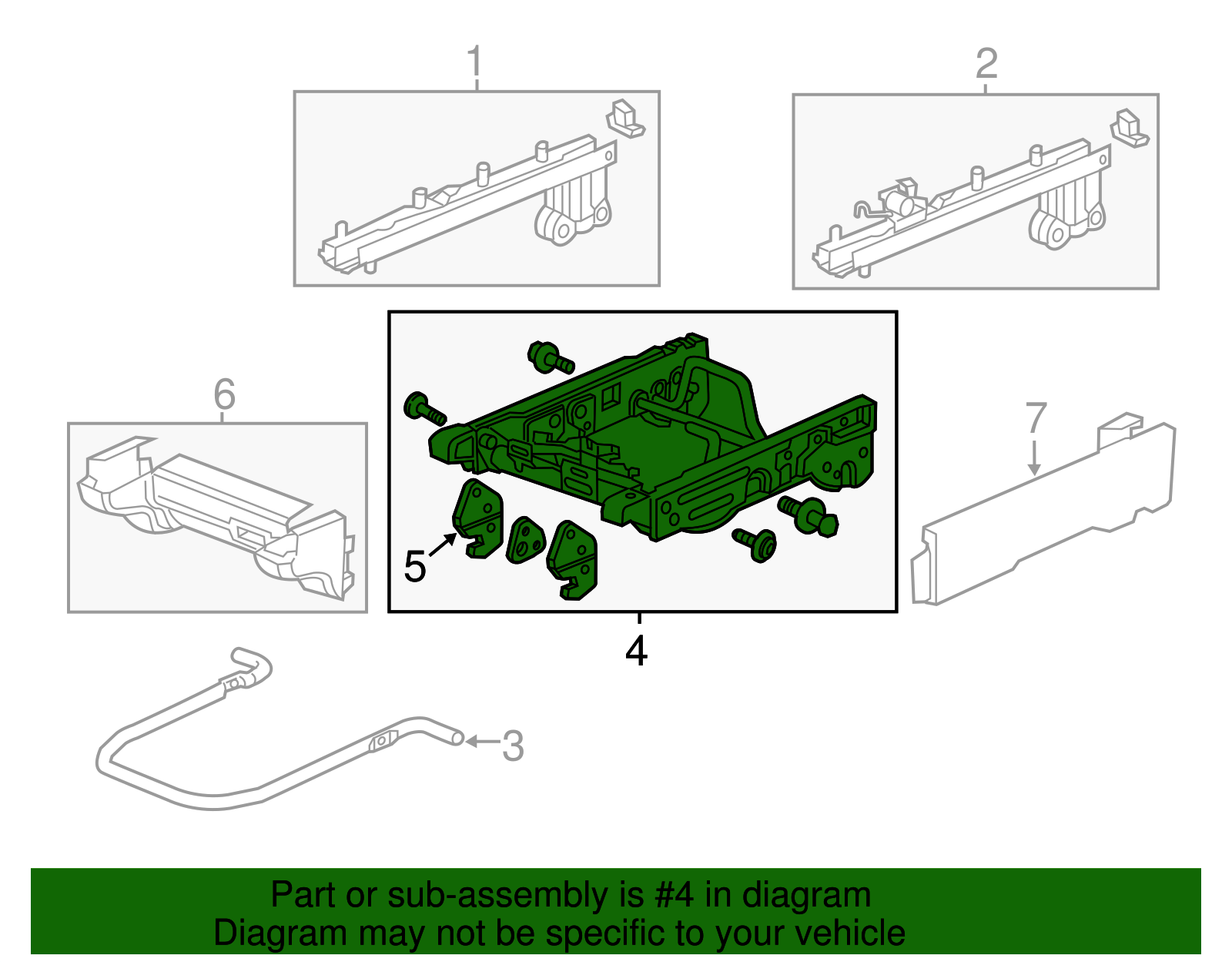 81950-TK8-A21 - 2011-2017 Honda Odyssey - Riser Assembly Center Middle ...