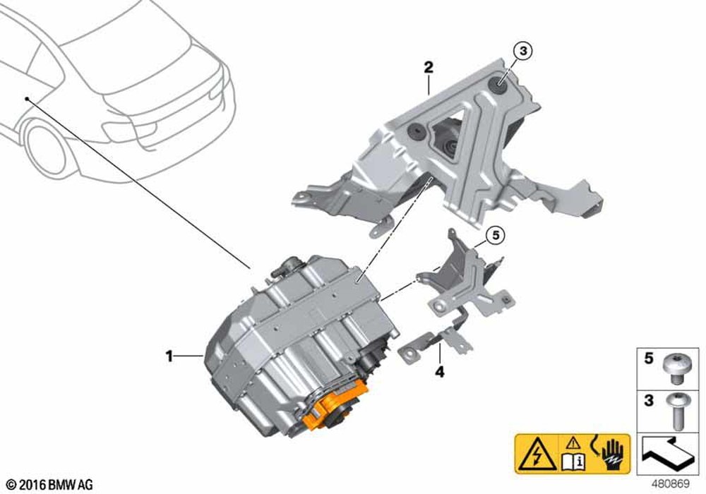 2015-2019 BMW 330e Electric Motor Electronics 12368742493 | Retail ...