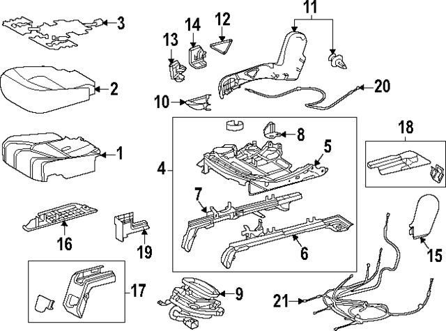 2024 Toyota Grand Highlander Frame Assembly 79101-0E440 | Toyota Parts ...