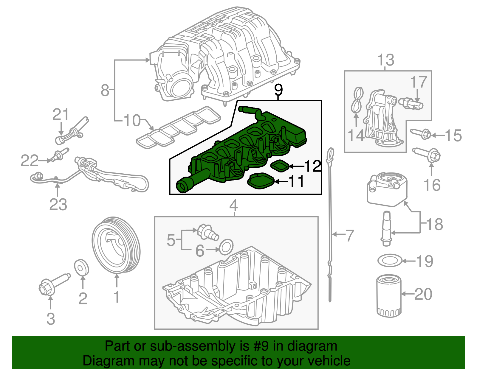 2011-2024 Ford | Intake Manifold | JL3Z-9424-B | Walls' Ford Parts
