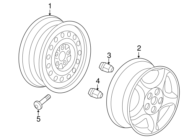 1984-2023 GM Wheel Lug Nut with Stainless Steel Cap 9598708 ...