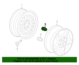 09598708 - Wheel Lug Nut with Stainless Steel Cap 1984-2022 GM ...