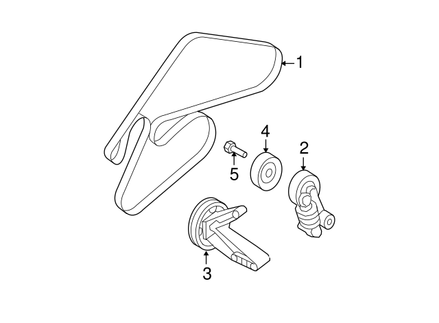 2008-2009 Kia Serpentine Belt 25212-3C200 | TascaParts.com