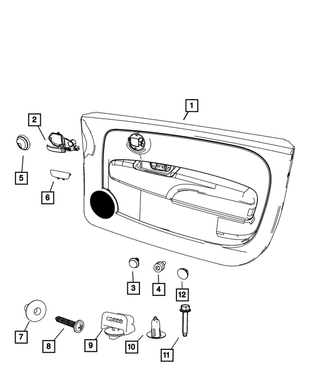 2012-2022 Fiat Door Trim Grommet 68073721AA | Mopar eStore