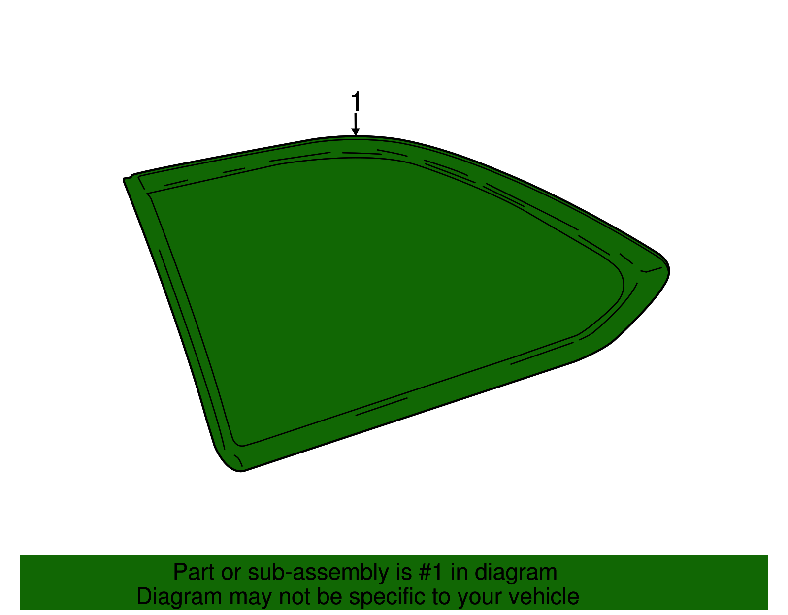 2014-2019 Toyota Highlander Quarter Glass 62710-0E150 | OEM Parts Online