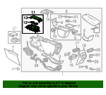 2018-2019 Cadillac XTS Cup Holder 84375731 | TascaParts.com