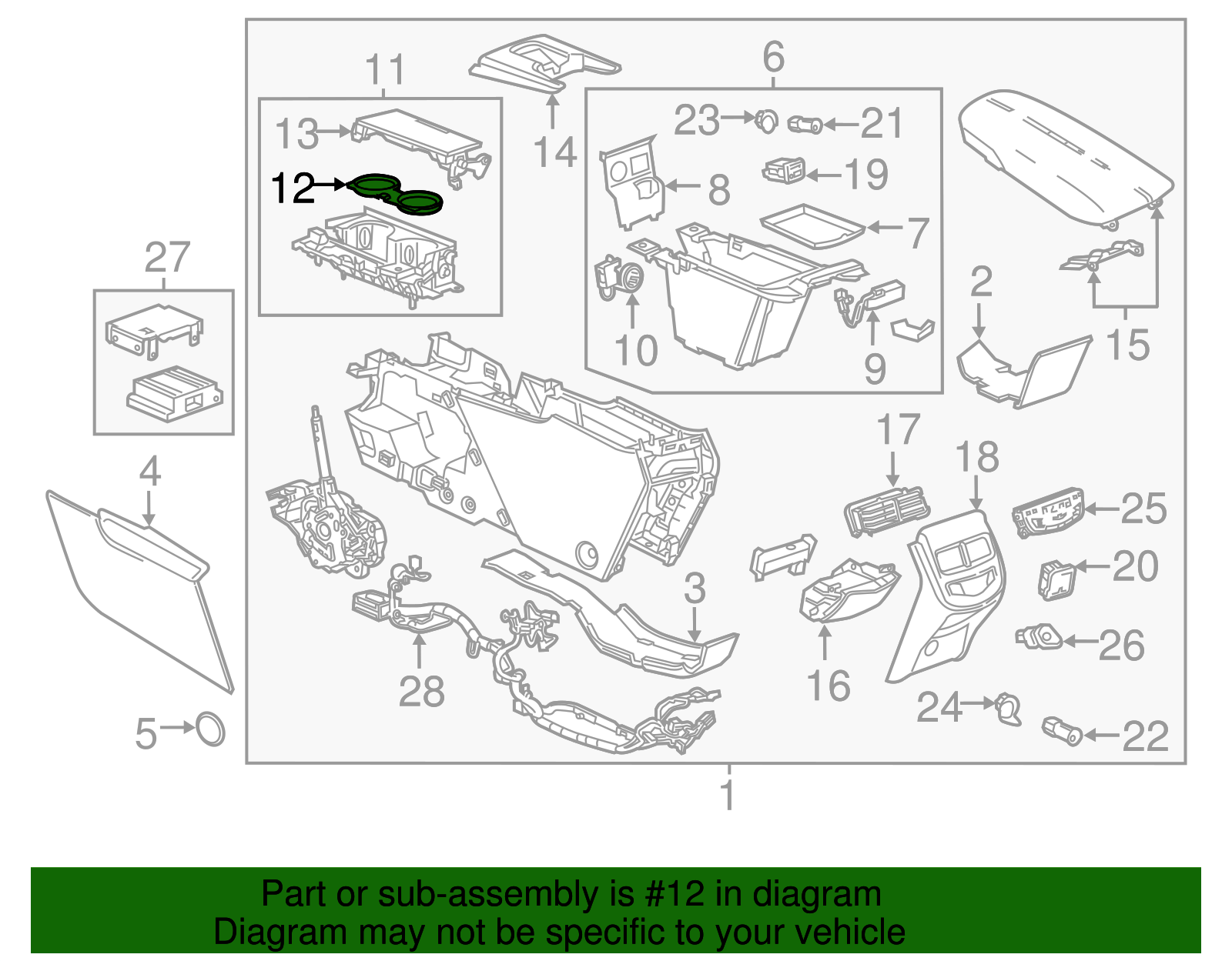 Jet Black Console Mat 22984780 | QuirkParts