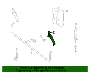203-860-05-47 - Headlight Washer Nozzle 2001-2007 Mercedes-Benz ...