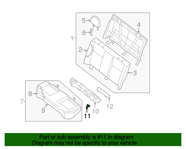 1995-2012 Nissan Hook 88304-0M000 | TascaParts.com