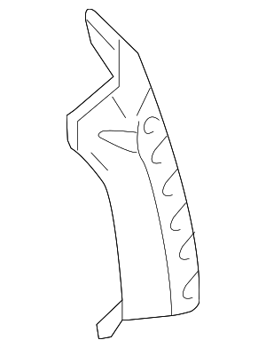 15215527 - Black Grained Rear Passenger Side Body Opening Side Applique ...