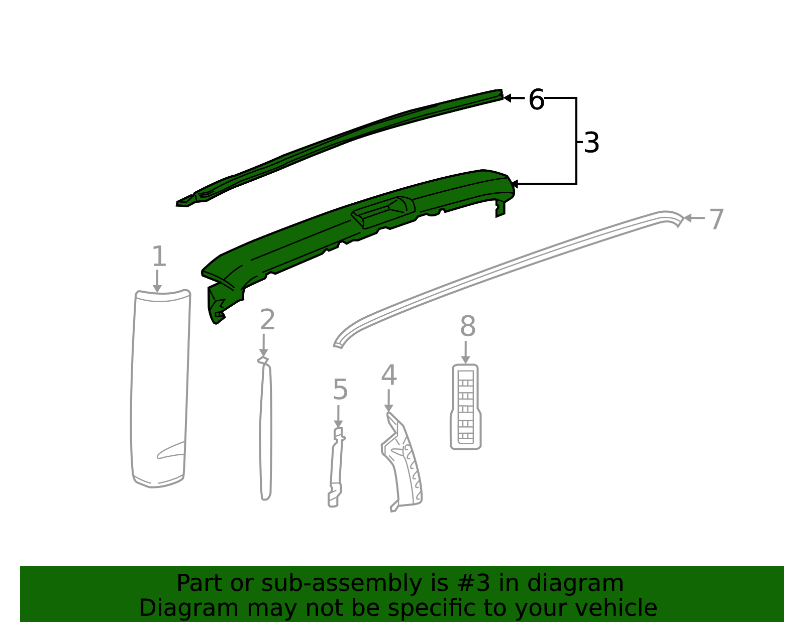2003-2021 GM Applique Asm-Bk Body Opg Upr 22825845 | GM Parts Center