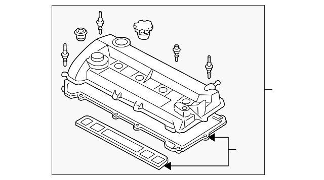 LF64-10-210F - Valve Cover - 2004 2005 Mazda 3 | Mazda Parts Factor