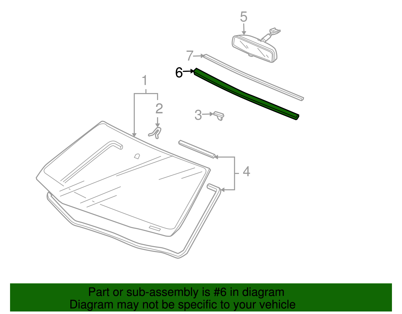 73150-SDA-A01 - Reveal Molding 2003-2007 Honda Accord | Honda Parts Online