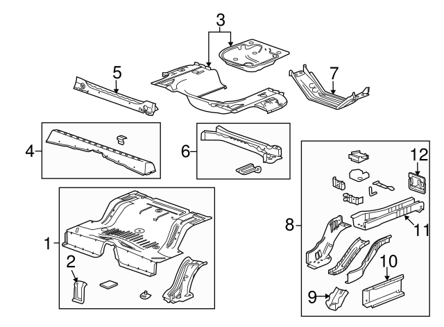2010-2015 Chevrolet Camaro Driver Side Rear Compartment Panel ...