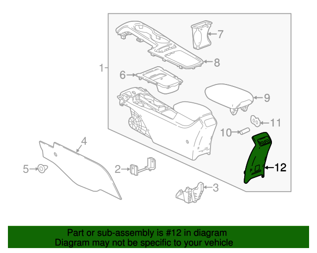 2019 Chevrolet Cruze Rear Trim Panel 13479699 | GMPartsDirect.com