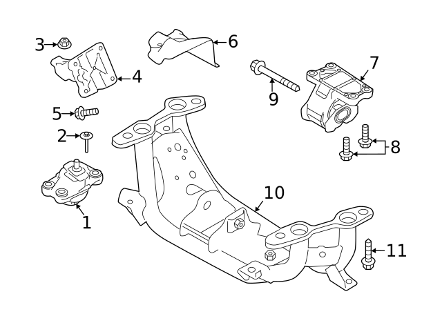 LR179381 - Engine Mount 2013-2023 Land Rover | AutoNationParts.com