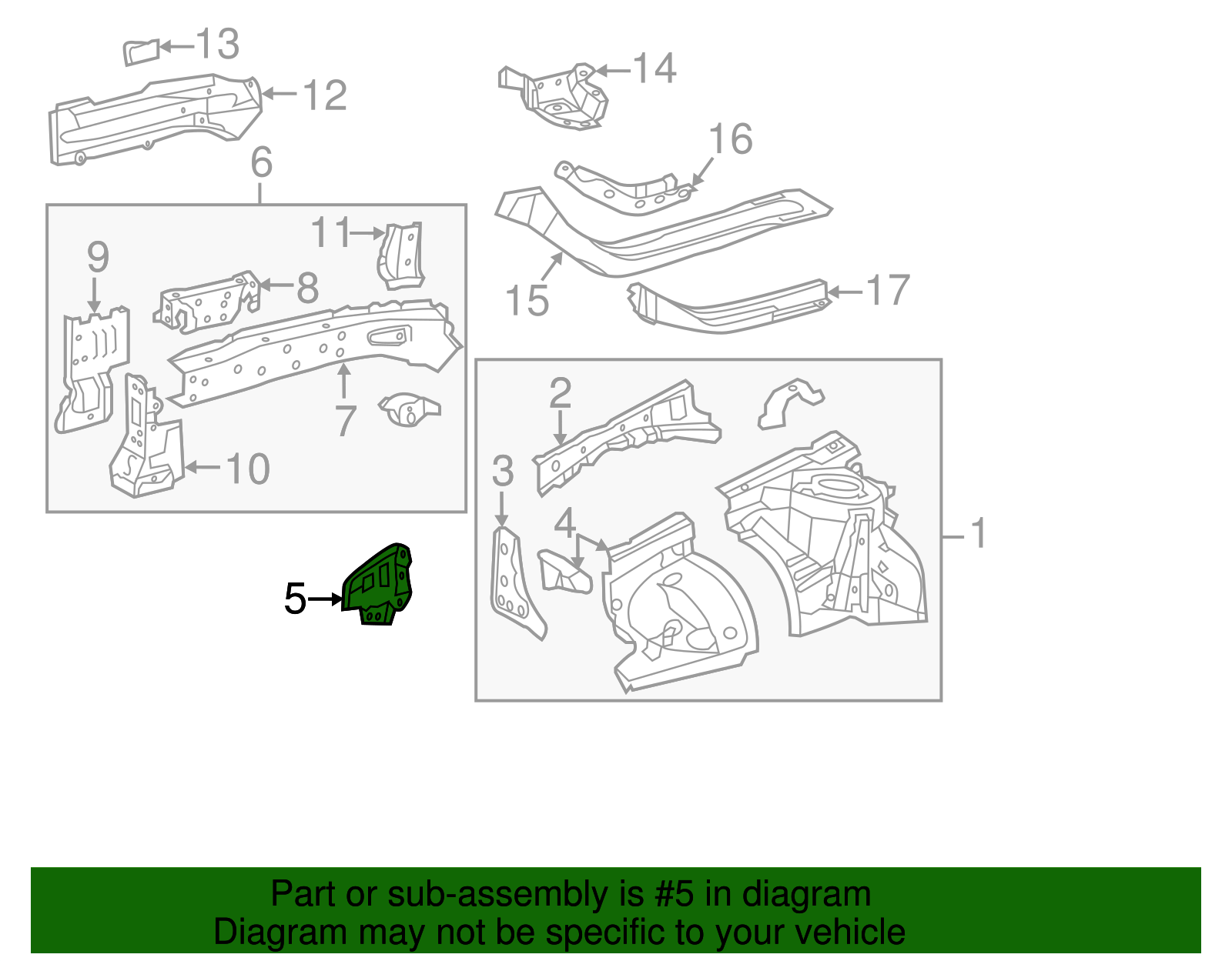 2011-2016 Scion tC Front Bracket 53836-21010 | Toyota Parts Center