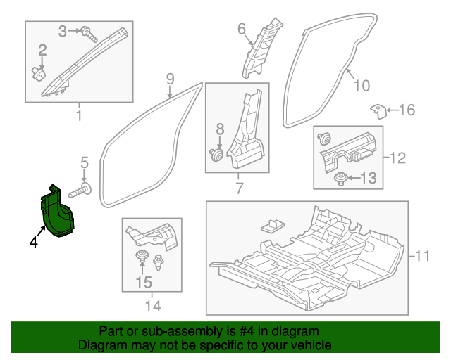 83160-TR0-A01ZC - Cowl Trim 2012 Honda Civic | Honda Parts Online