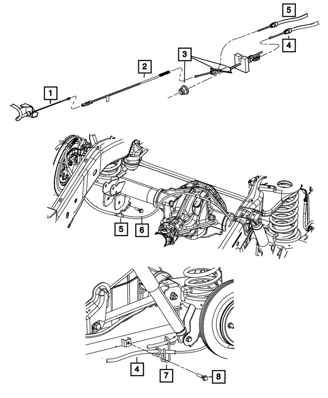 2014-2022 Ram Parking Brake Extension Cable 68146234AA | My Mopar Parts